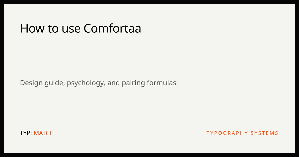 How to use Comfortaa: The Ultimate 2024 Design Guide