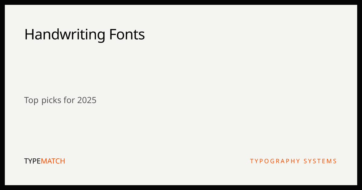10 Best Handwriting Fonts in 2025 - Top Google Fonts