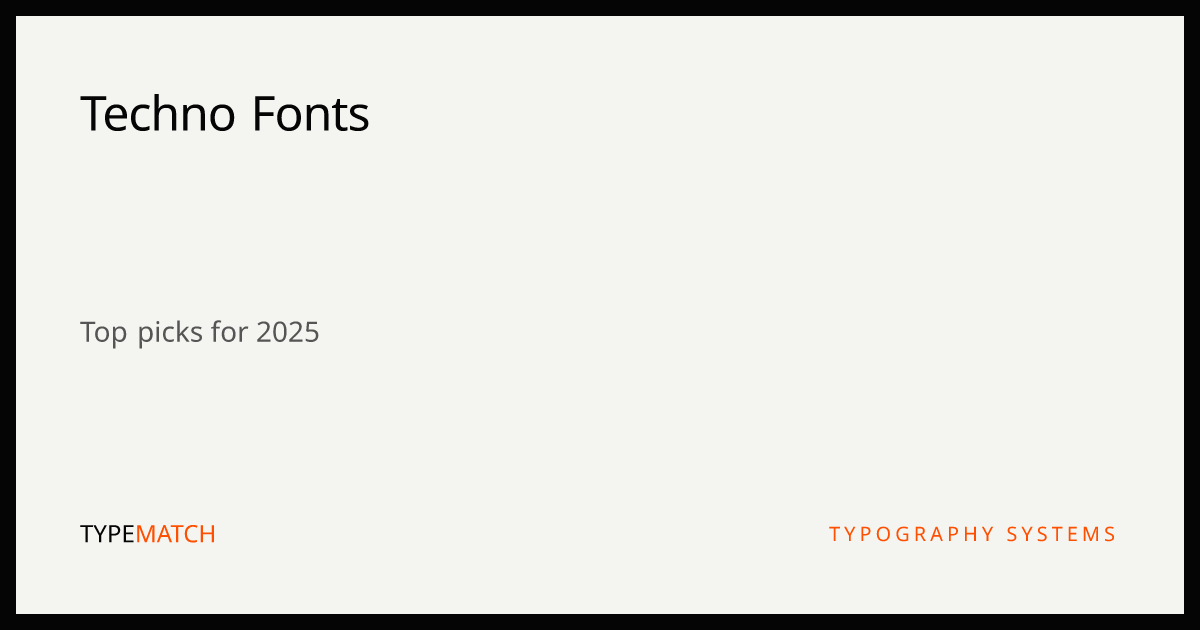 10 Best Techno Fonts in 2025 - Top Google Fonts